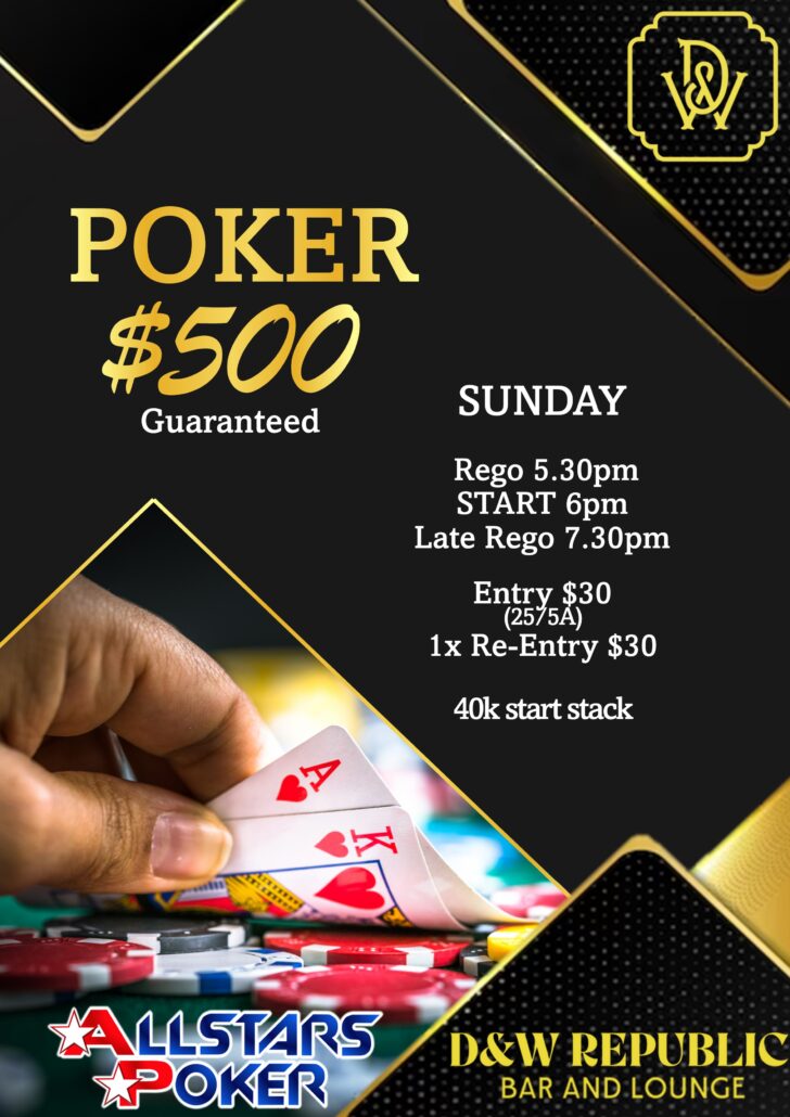 NEW EVENTS – All Stars Poker